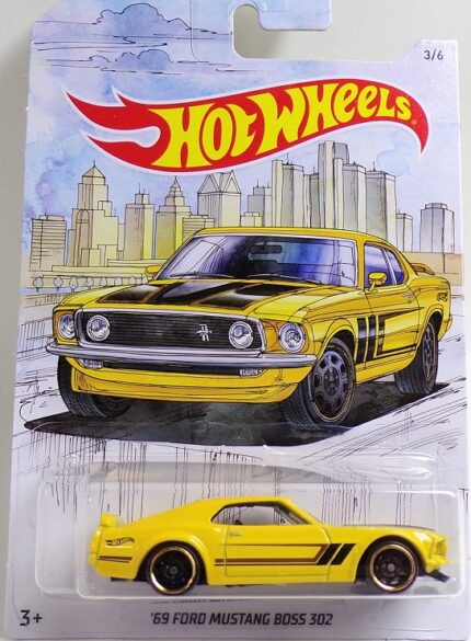 Hot Wheels Card Art Premium – Detroit Muscle – 69 Ford Mustang Boss 302 ...