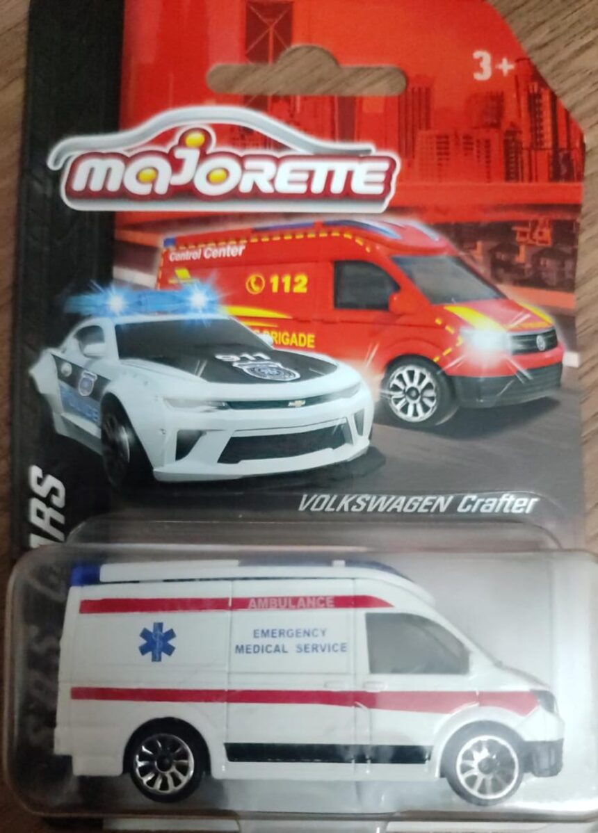 Volkswagen Crafter – Majorette SOS Cars – Crazy 4 Diecasts