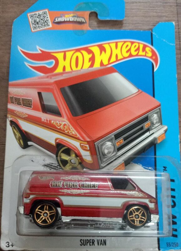 Hot Wheels – Super Van – (CFH75) Red – Fire Chief – Crazy 4 Diecasts