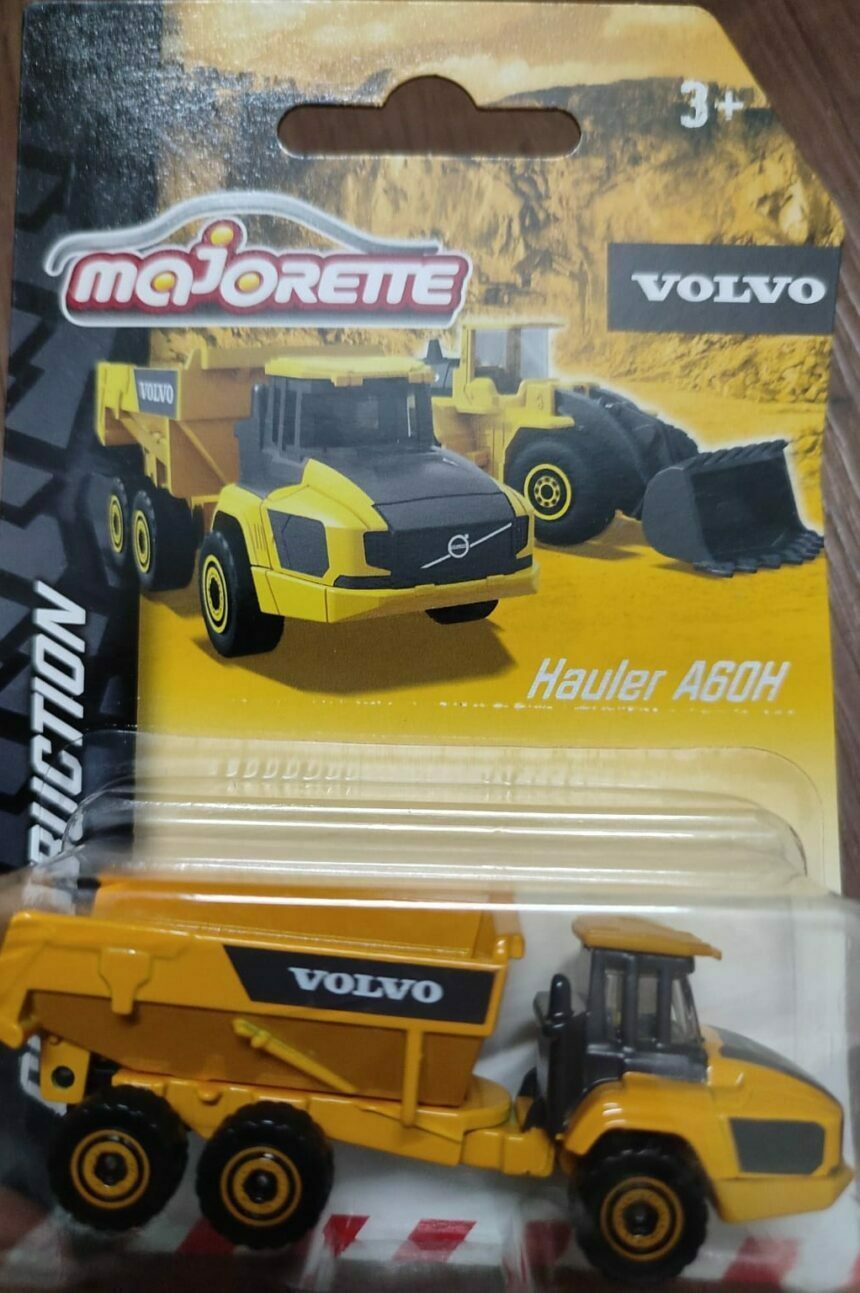 Volvo Hauler A60H (Tipper) – Majorette Construction. – Crazy 4 Diecasts