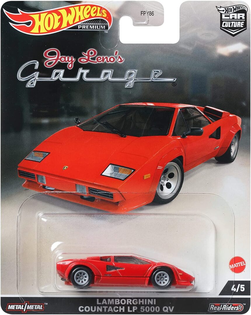 Hot Wheels Premium Car Culture – Lamborghini Countach LP 5000 QV – Red ...