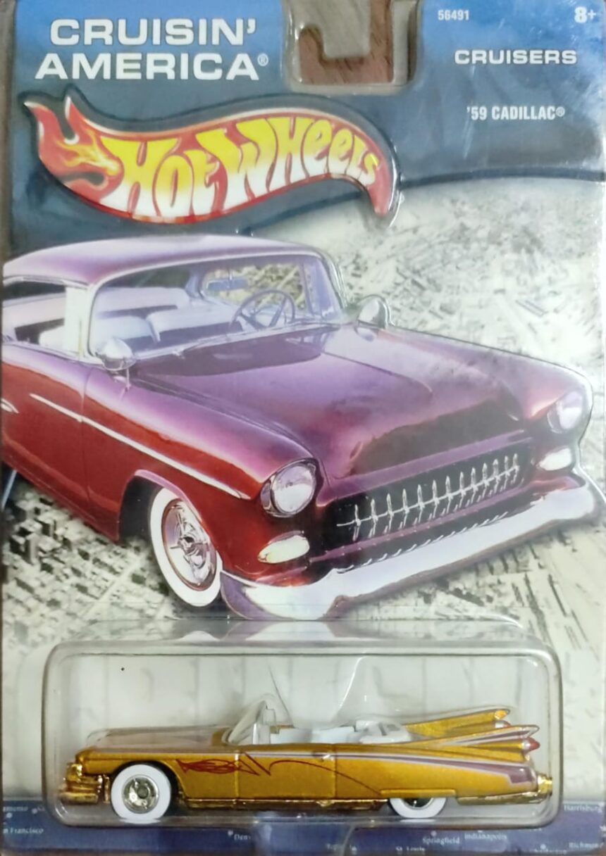 Hot Wheels Premium – Cadillac 59 (56491). – Crazy 4 Diecasts