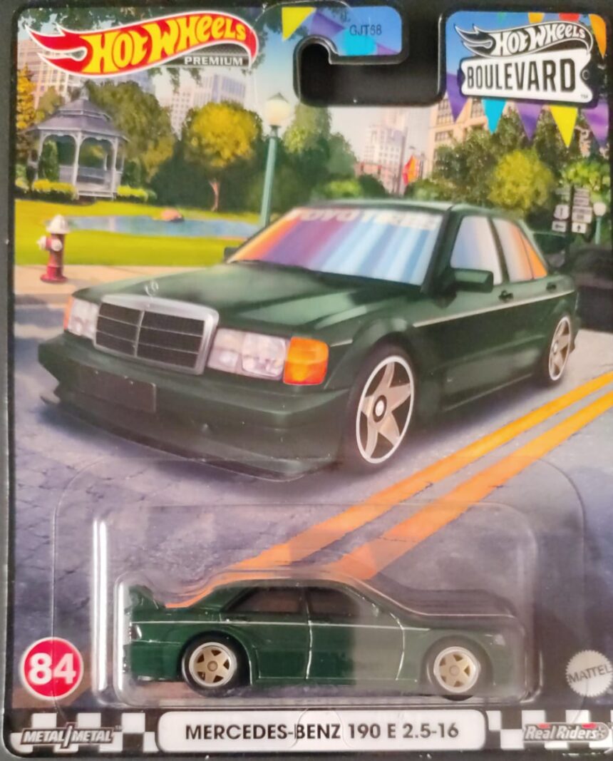 Hot Wheels Premium – Mercedes-Benz 190 E 2.5-16 (HWW12). – Crazy 4 Diecasts