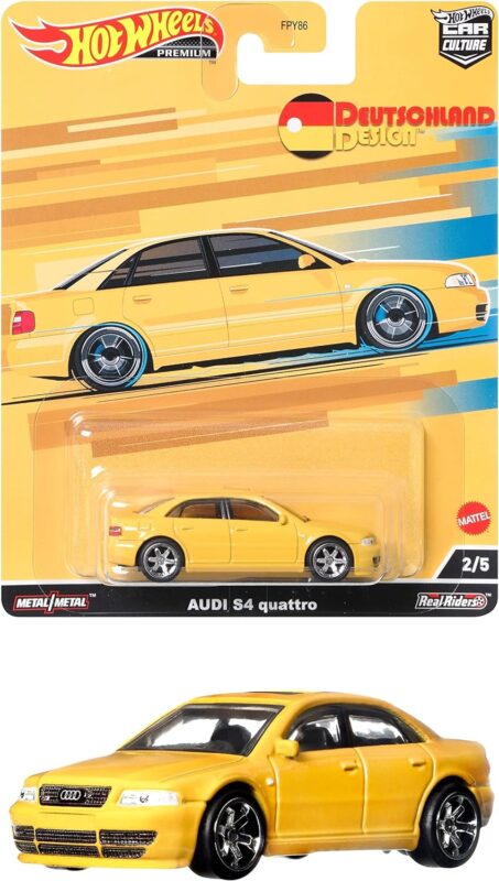 Hot Wheels Car Culture Deutschland Design – Audi S4 Quattro (HCJ95 ...
